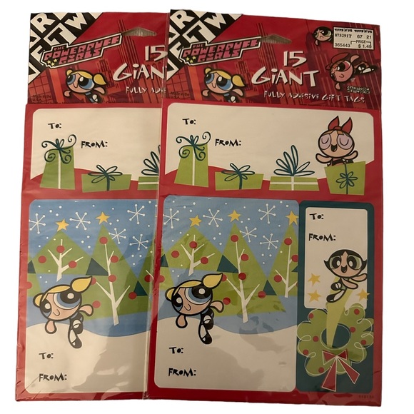 Cartoon Network | Holiday | Vintage Power Puff Girls Xmas Tags | Poshmark